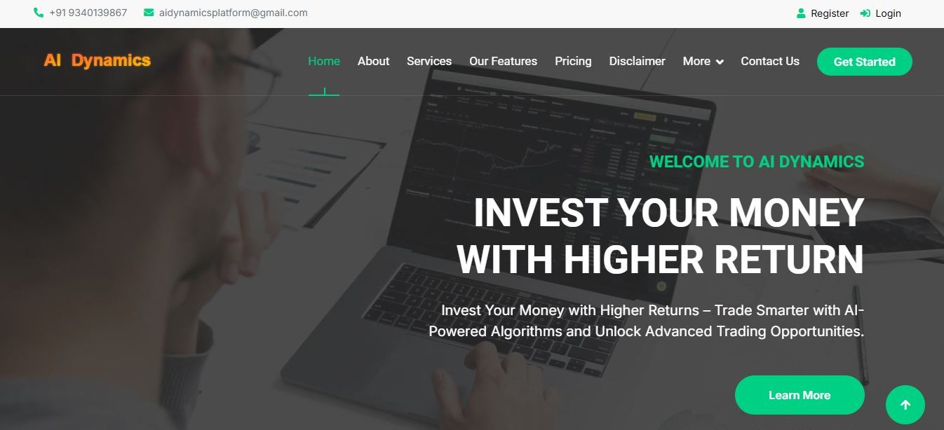 AI Dynamics - AI Powered trading platform